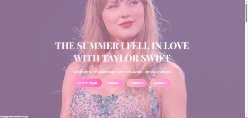 TSITP Taylor Swift Tribute | Devpost
