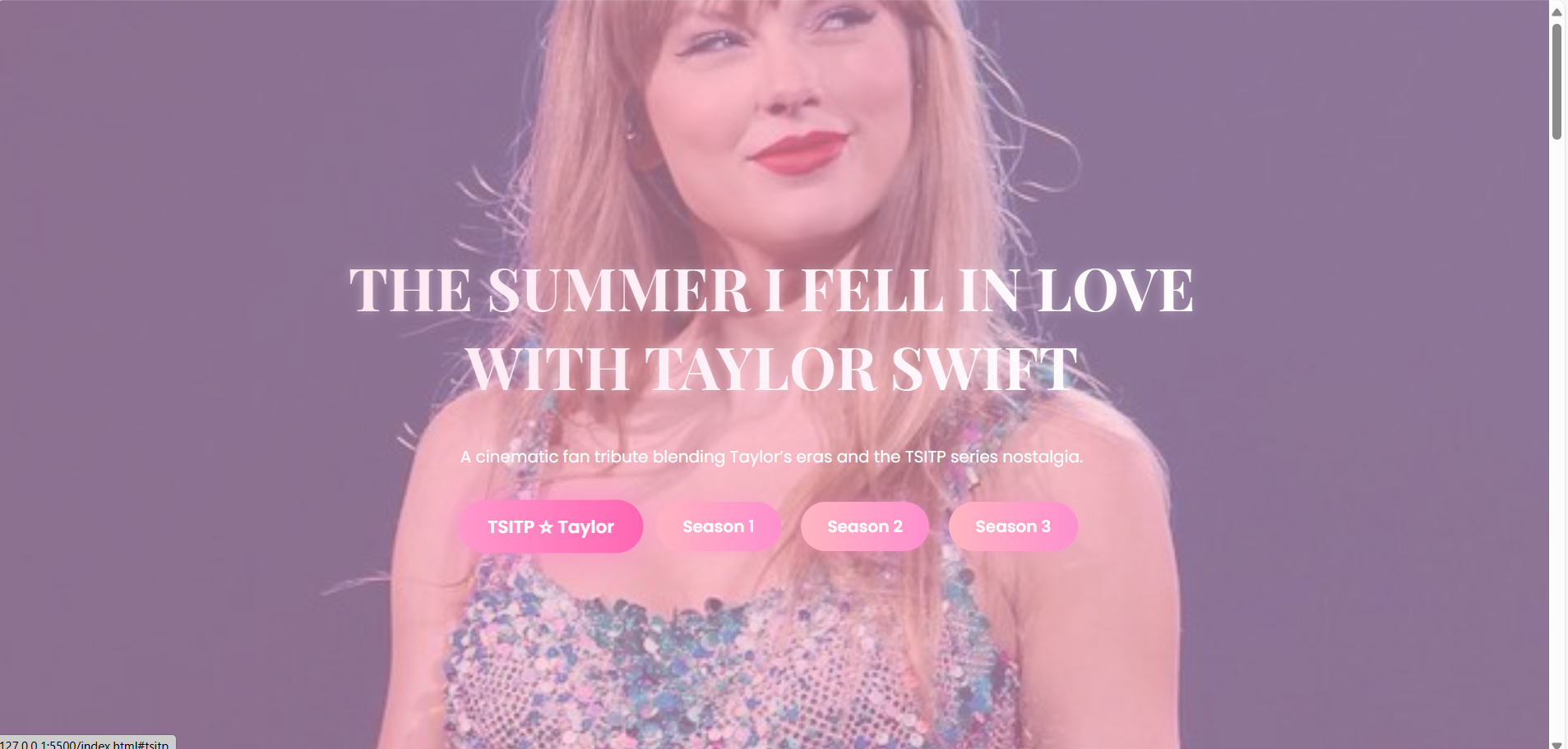 TSITP Taylor Swift Tribute | Devpost
