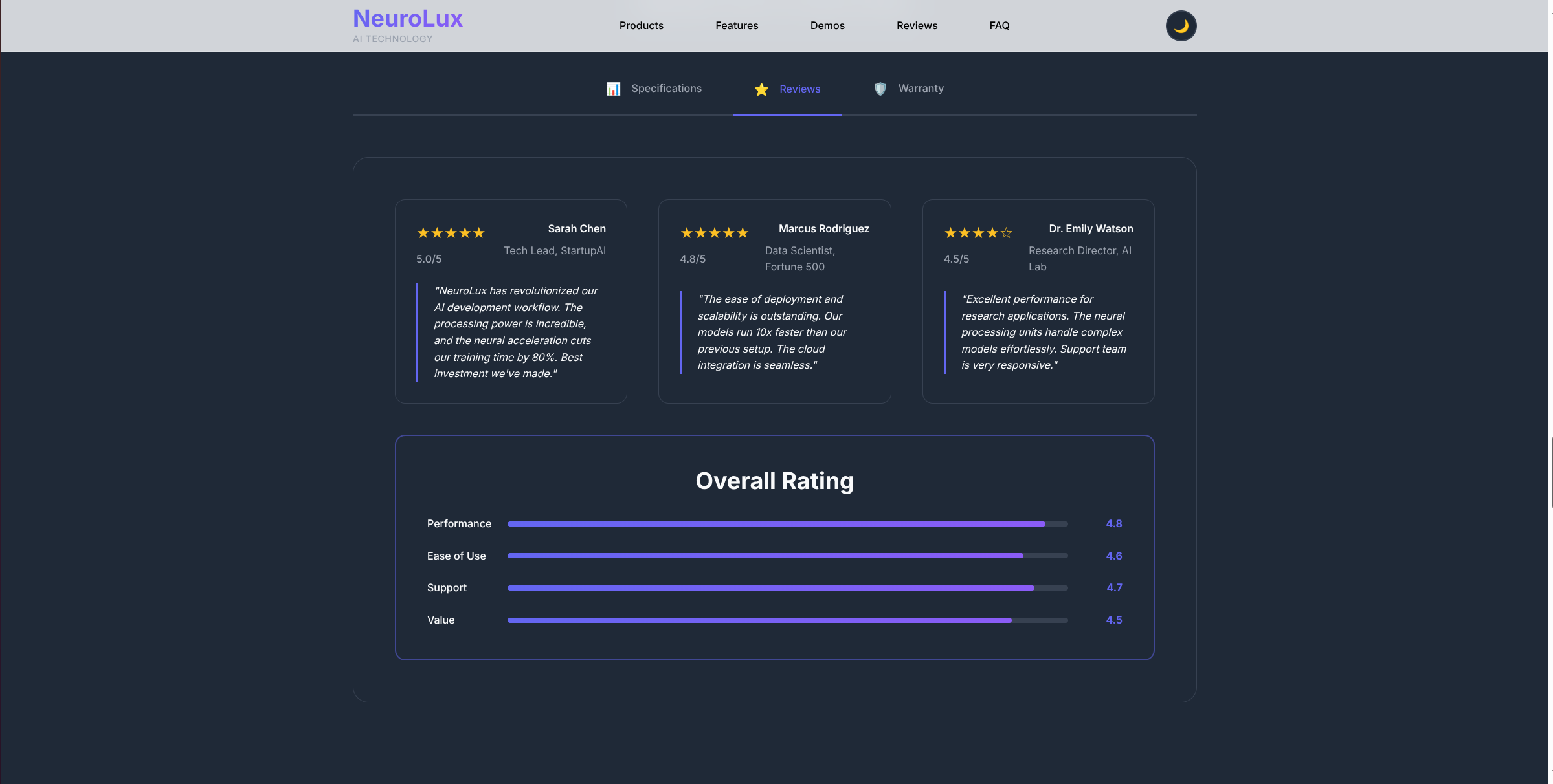NeuroLux - Premium AI Technology Showcase | Devpost