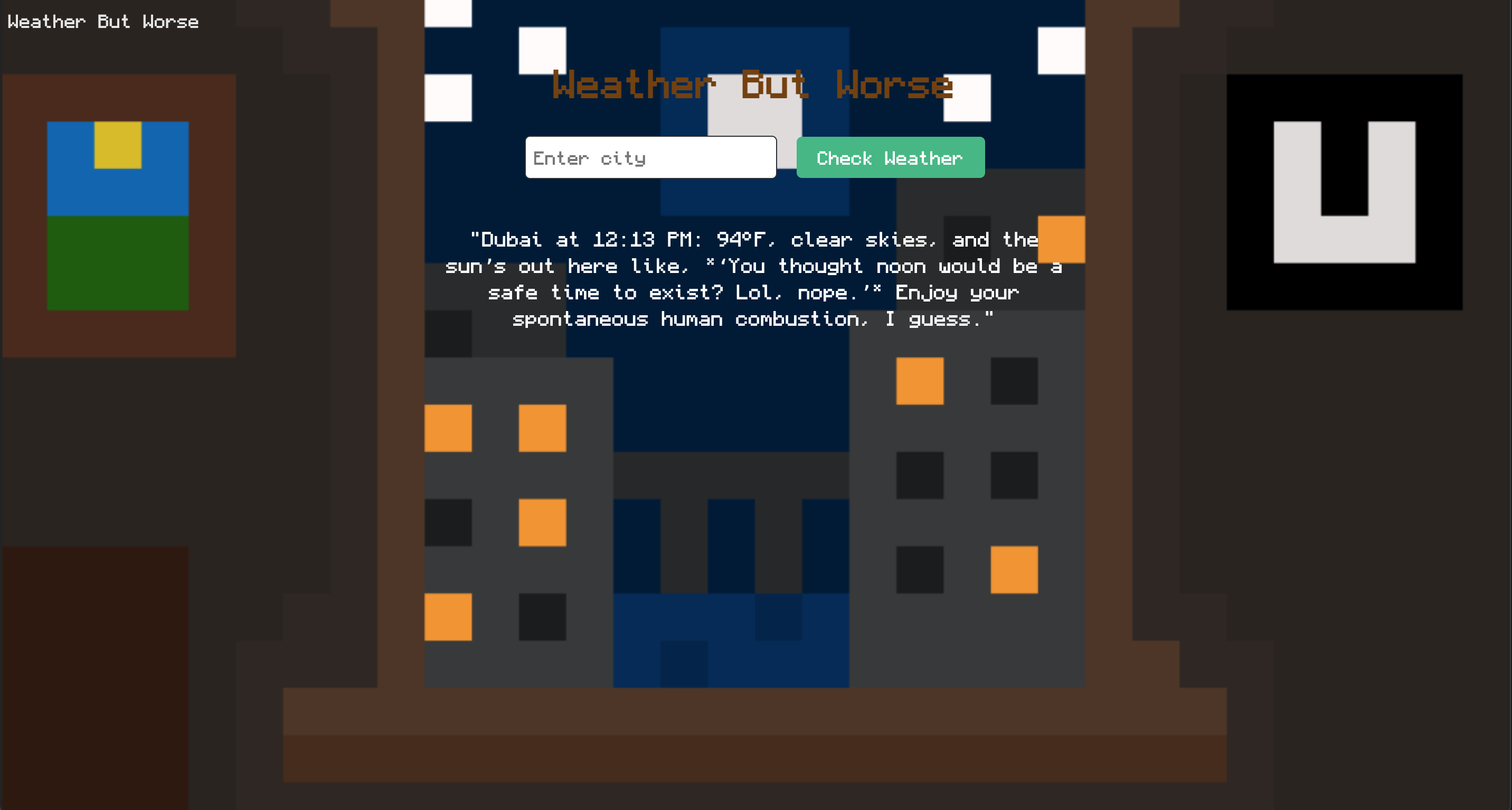 Weather But Worse | Devpost
