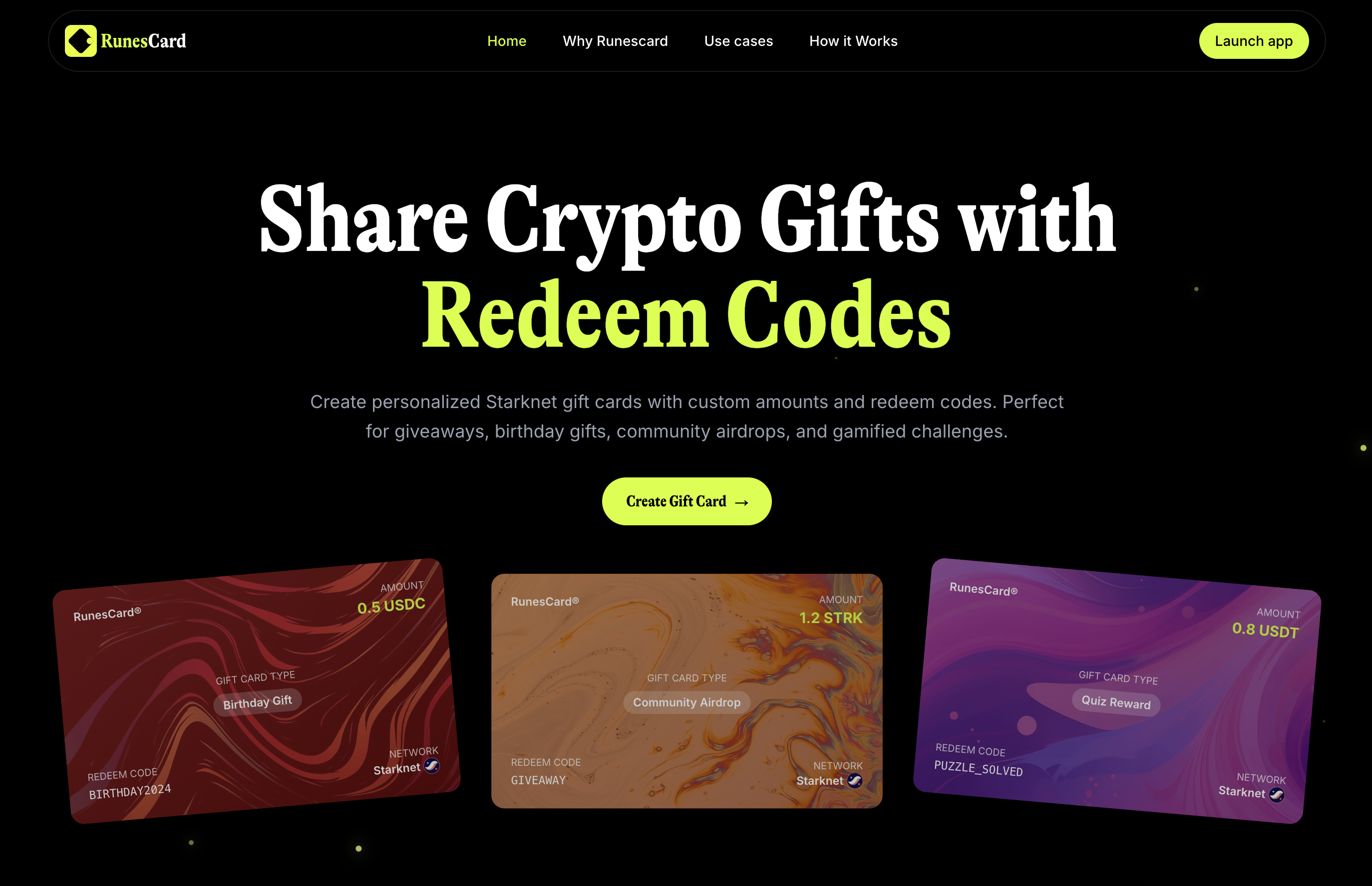 Runes Card | Devpost