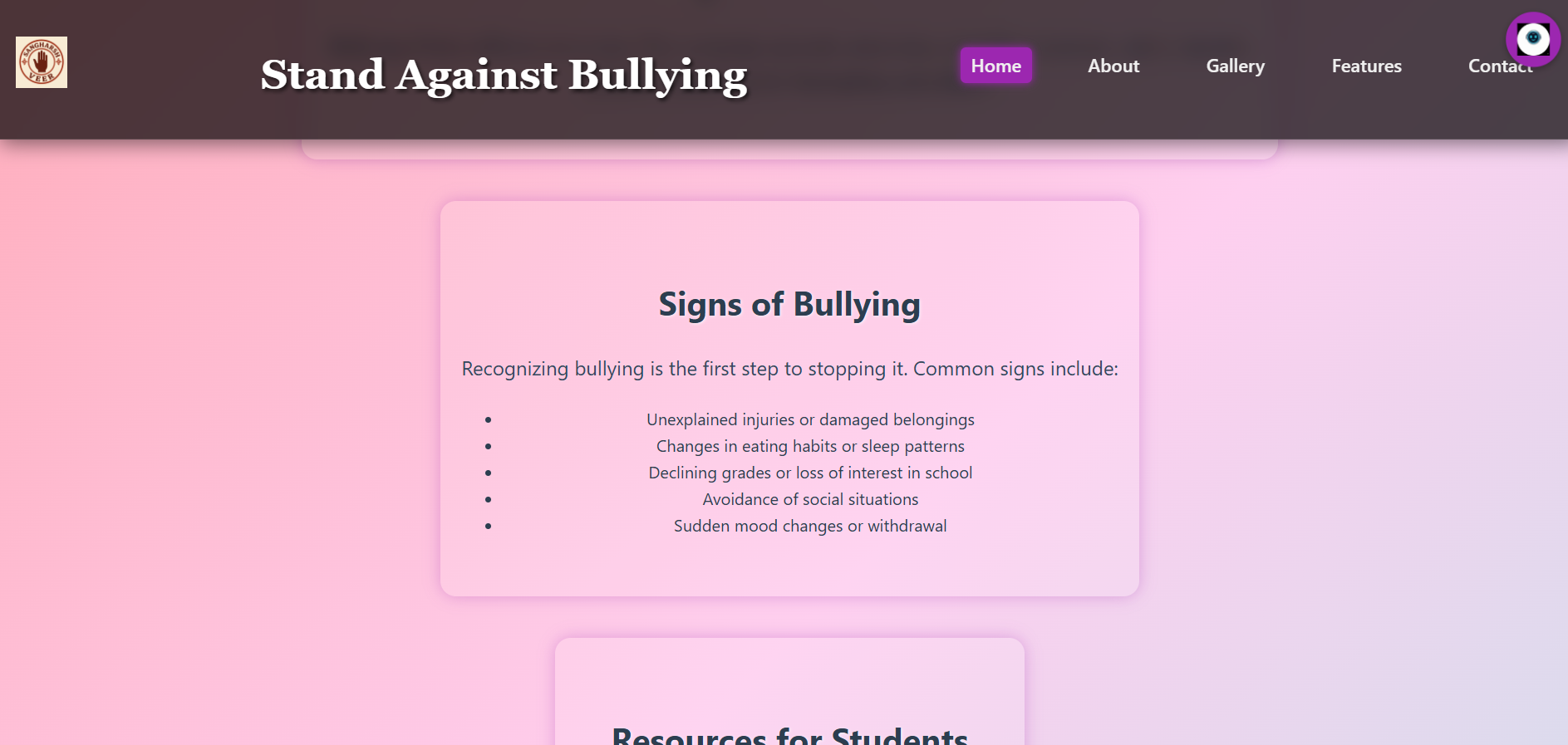 Sangharsh Veer – Stand Against Bullying | Devpost