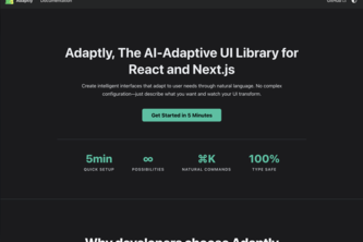 Adaptly - The AI-Adaptive UI Library for React & Next.js | Devpost