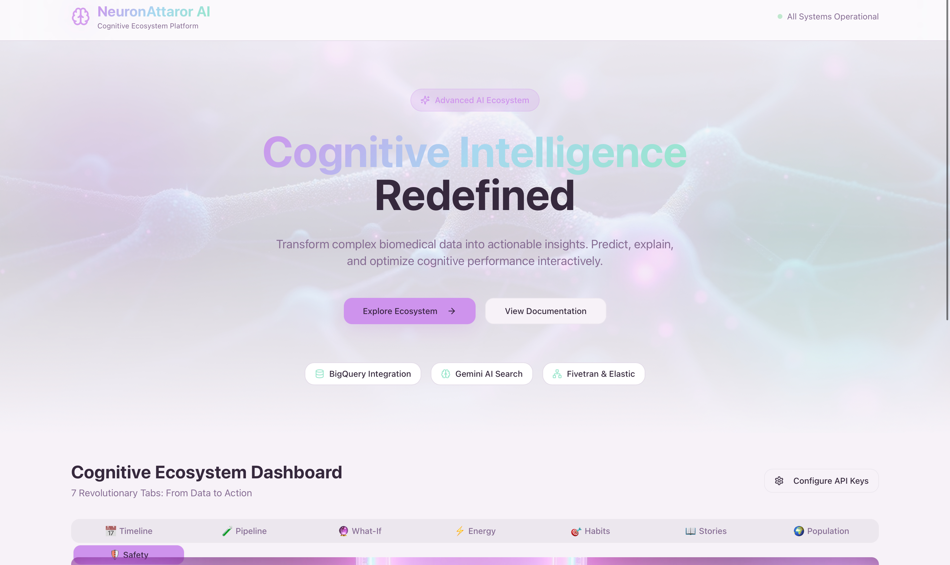 NeuronAttaror — The Living Cognitive AI Ecosystem | Devpost