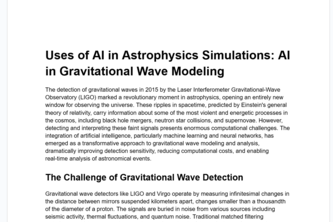 AI in Astrophysics Simulations: Gravitational Wave Modeling | Devpost