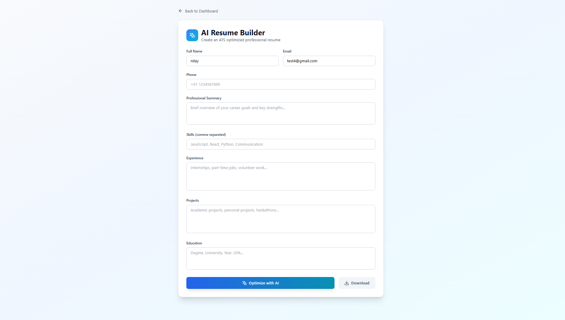 Your Smart AI Career Companion | Devpost