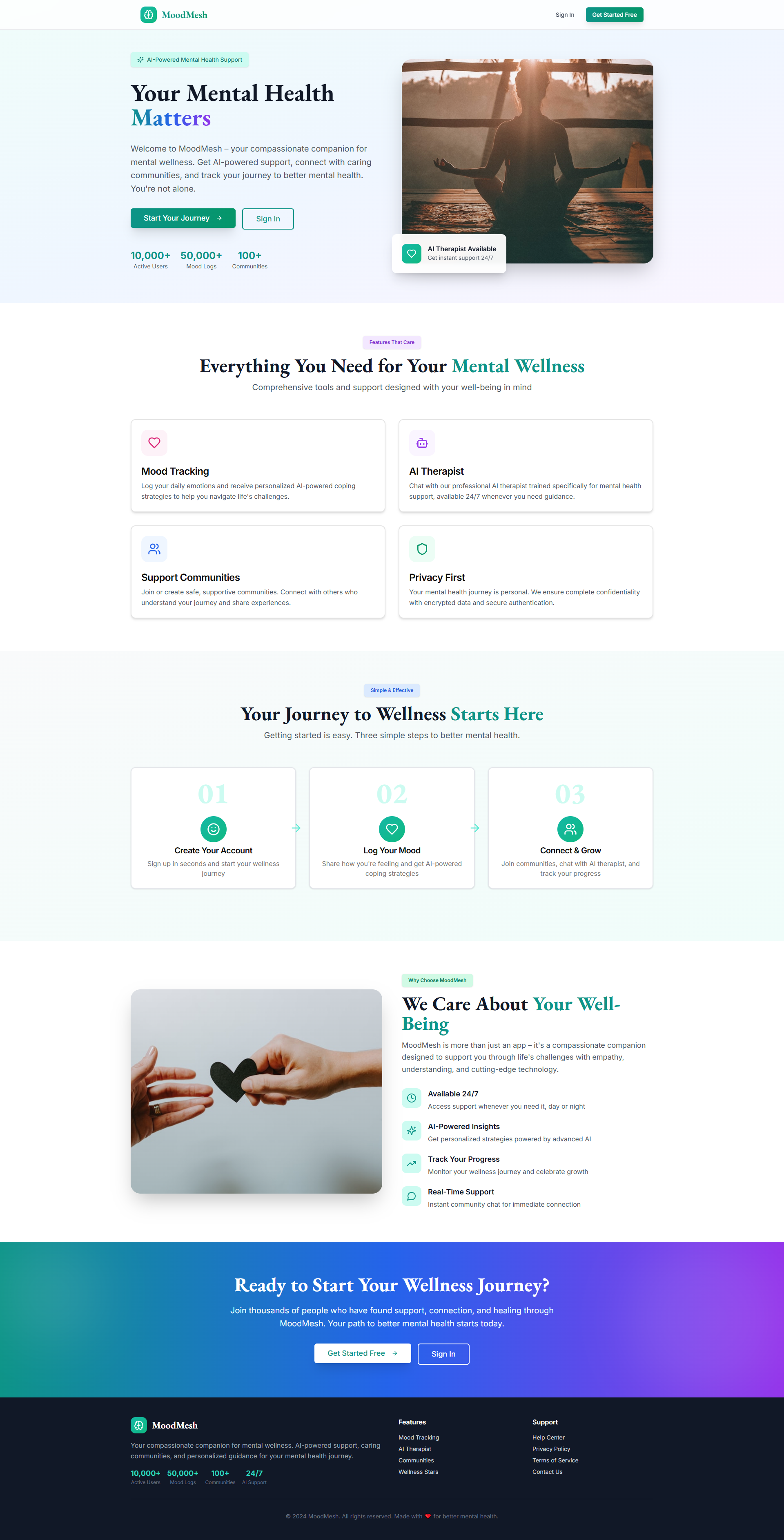 MoodMesh – AI Therapist & Fitness Coach | Devpost