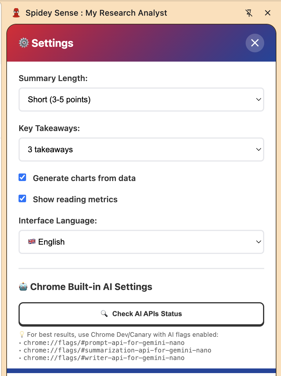 Spidey Sense : My Research Analyst | Devpost