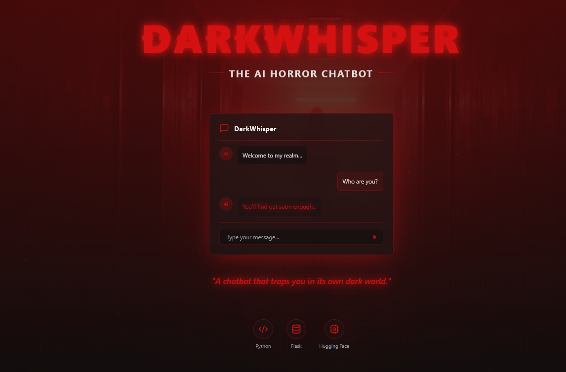 DarkWhisper – The AI Horror Chatbot | Devpost