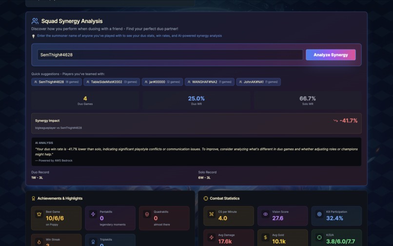 League Wrapped | Devpost