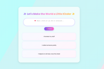 Good Deeds Wall | Devpost