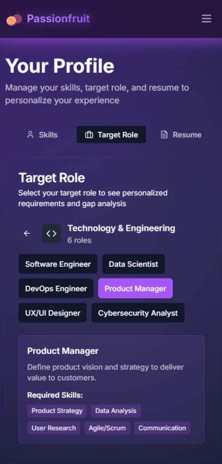 Passionfruit - Skills Gap Analyzer | Devpost