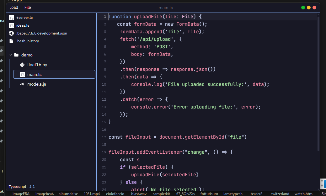 Load Editor | Devpost