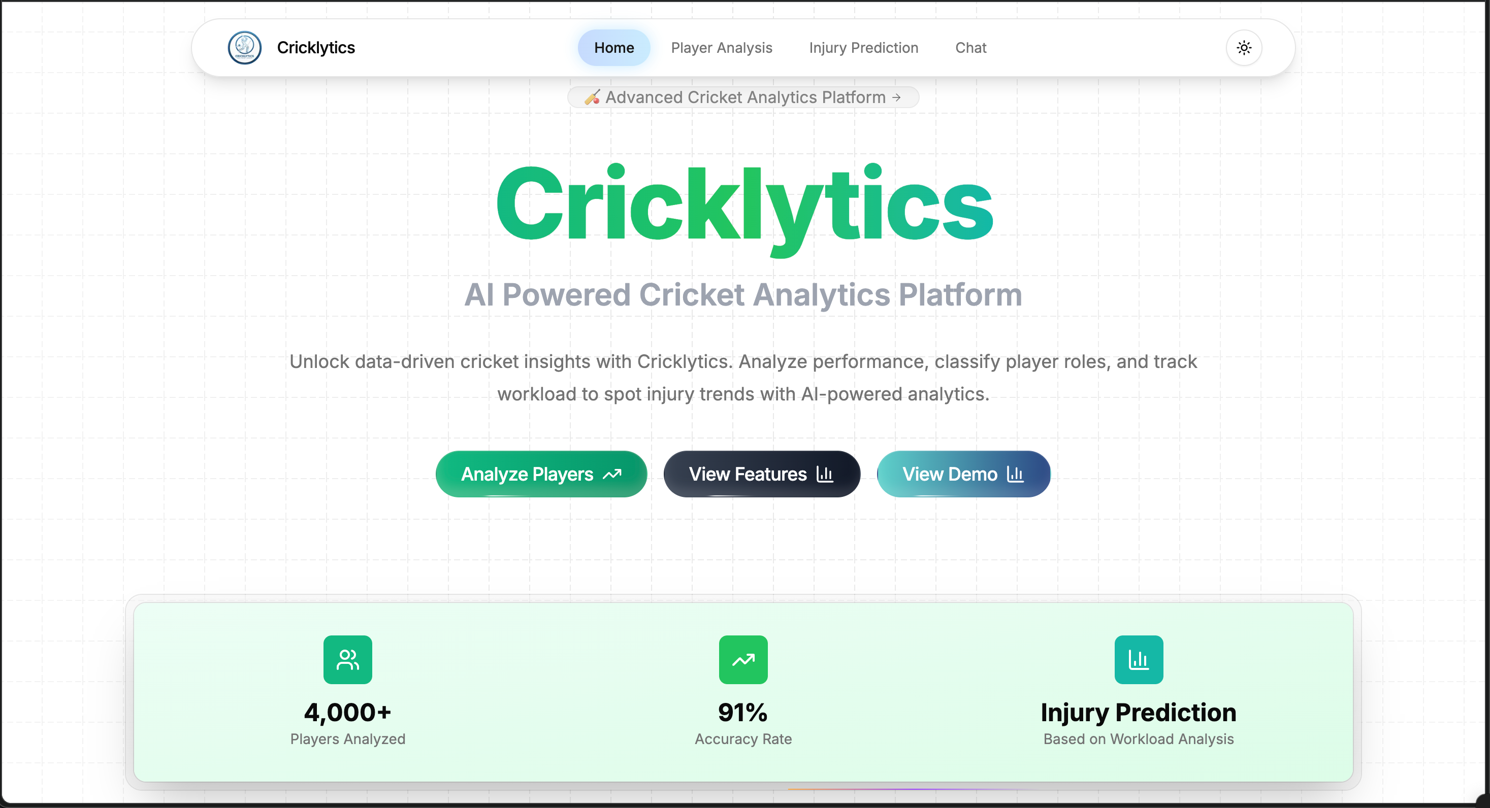 Cricklytics - AI Powered Cricket Analytics Platform | Devpost