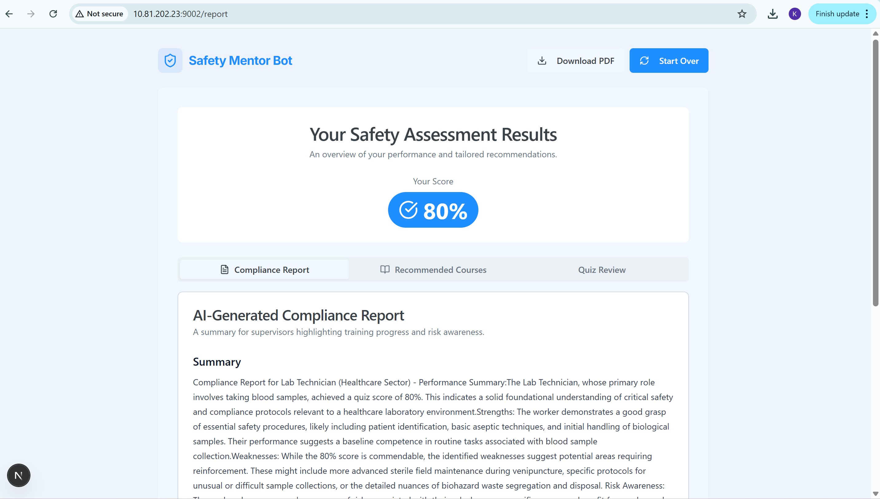 Safety Mentor Bot | Devpost