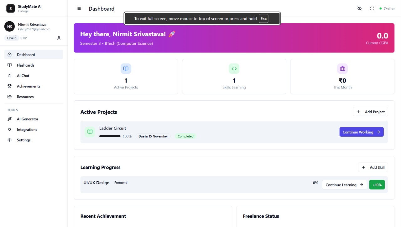 Study Mate AI | Devpost