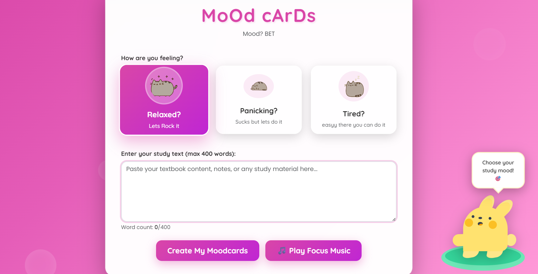 Mood Cards | Devpost