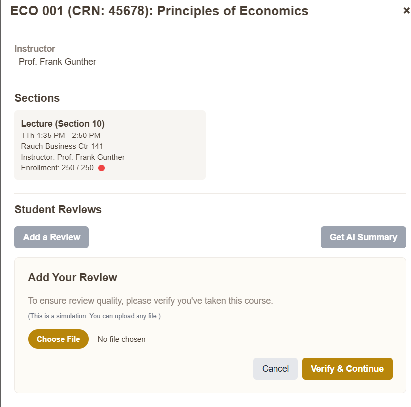 Course Evaluator App | Devpost