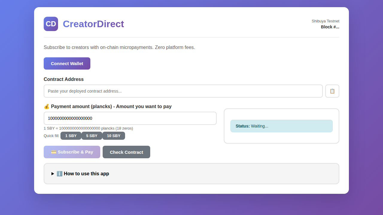 Creator Direct | Devpost