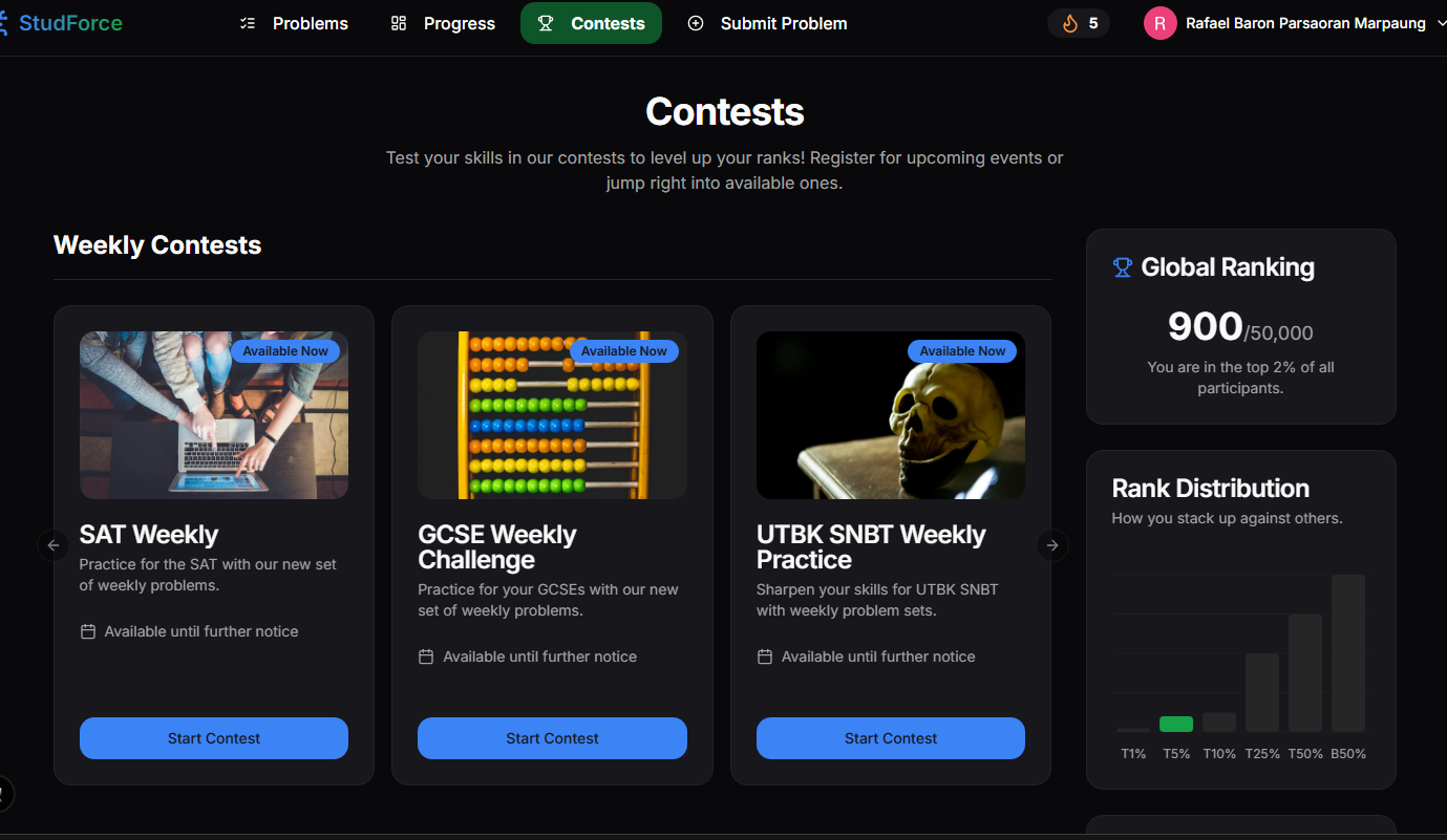StudForce - SAT,GCSE,SNBT | Devpost