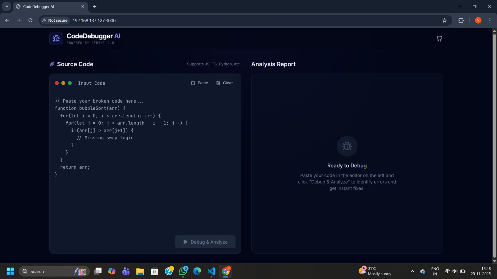 Code Debugger AI | Devpost
