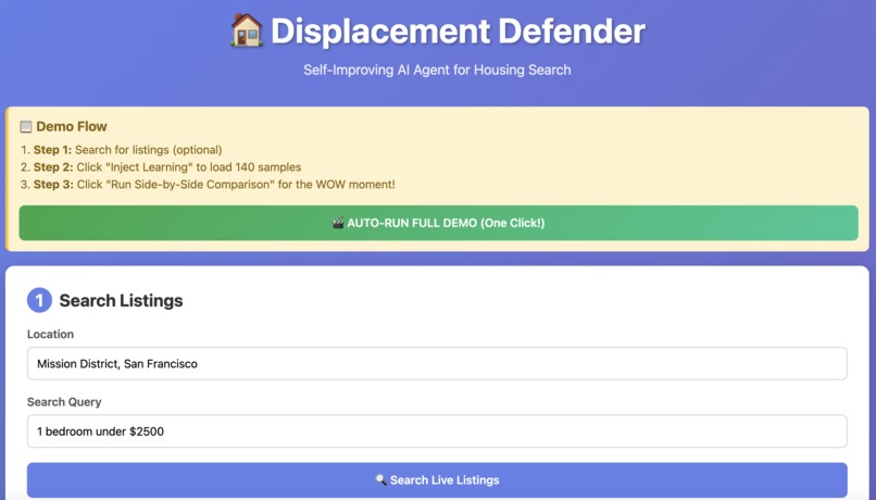 Displacement Defender | Devpost