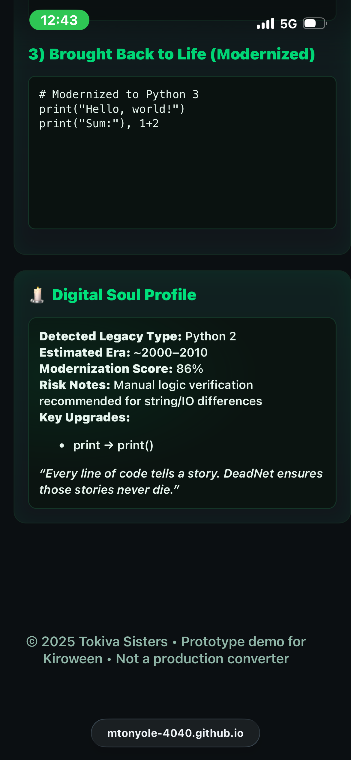 DeadNet: Reviving Lost Tech Souls | Devpost