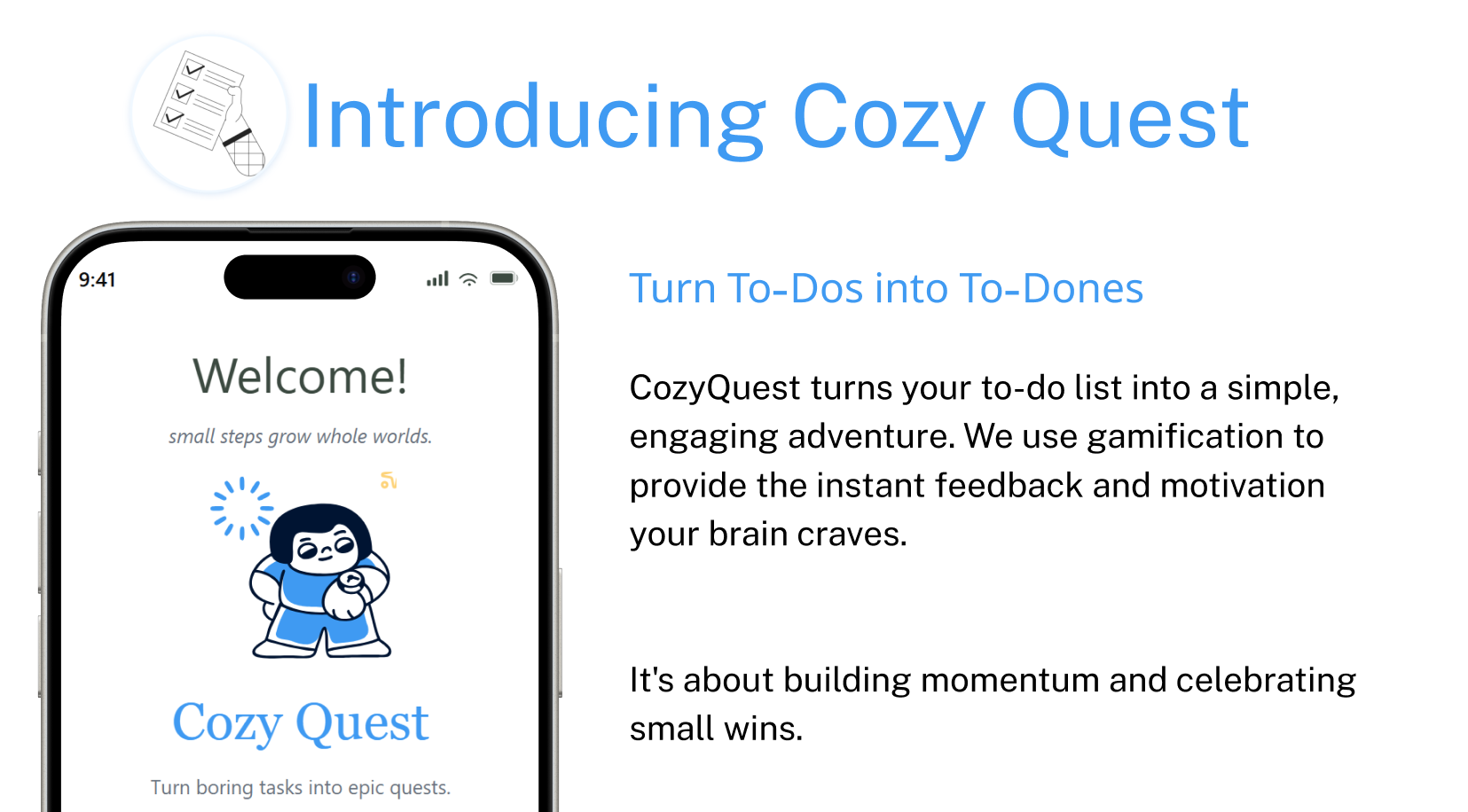 Cozy Quest - ADHD-Friendly Productivity Mobile app | Devpost