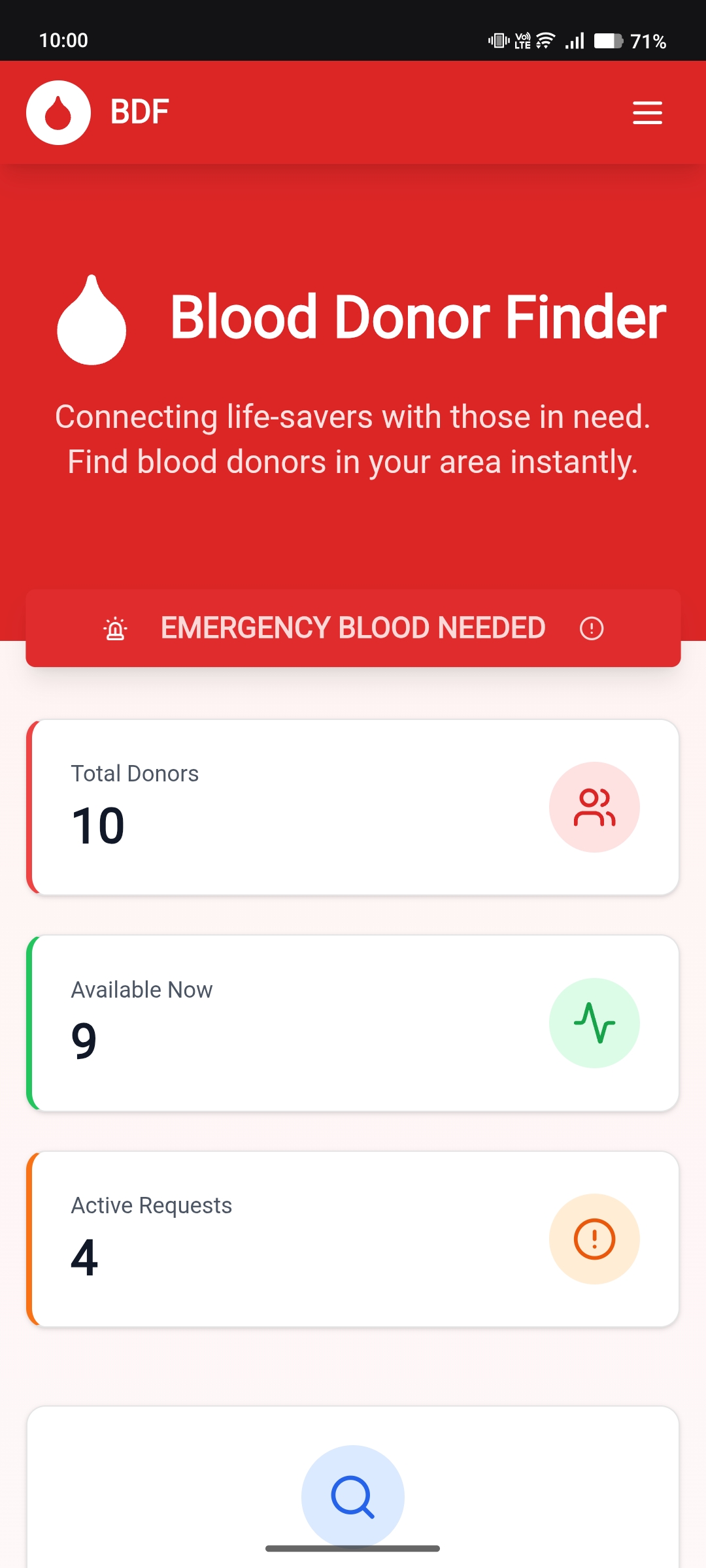 Blood Donor finder | Devpost