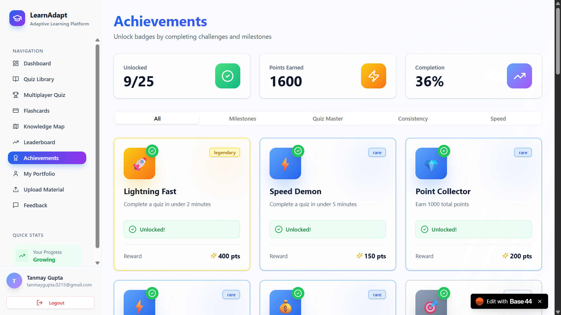 Learn Adapt | Devpost