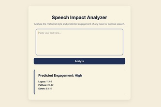 Speech Impact Analyzer | Devpost