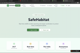 SafeHabitat – Community Wildlife Protection Network | Devpost