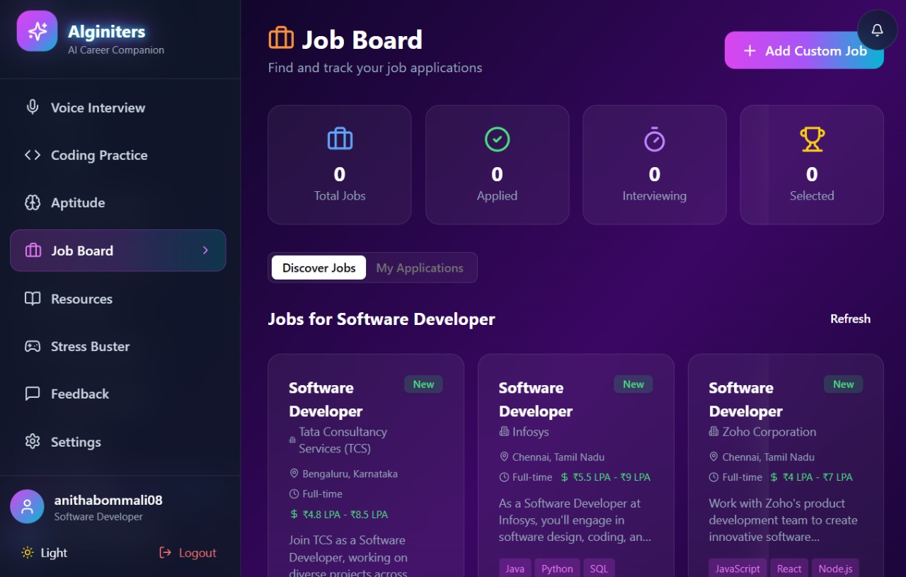 AIgniters – AI Career & Learning Co-Pilot | Devpost
