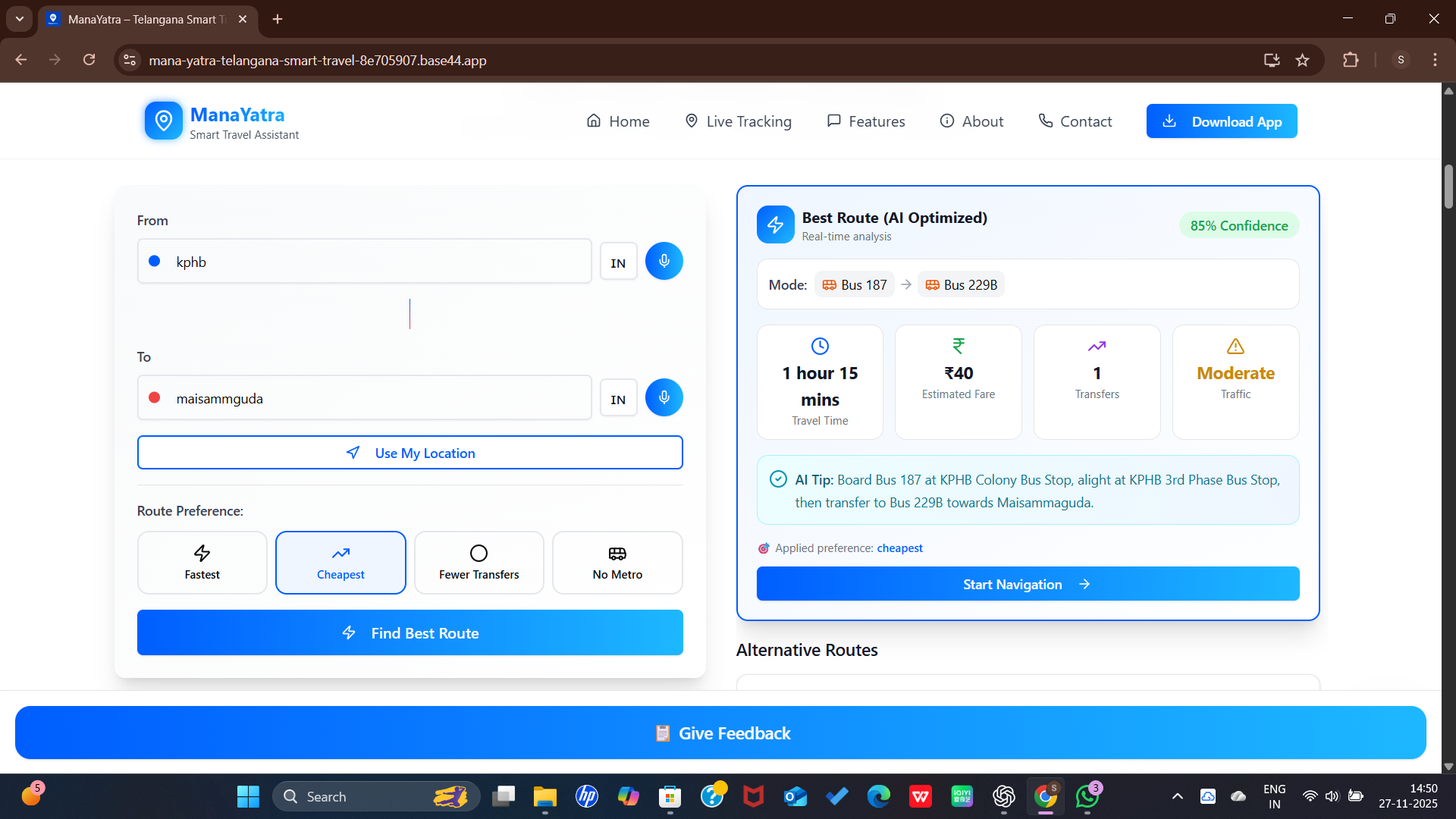 MANA YATRA | Devpost