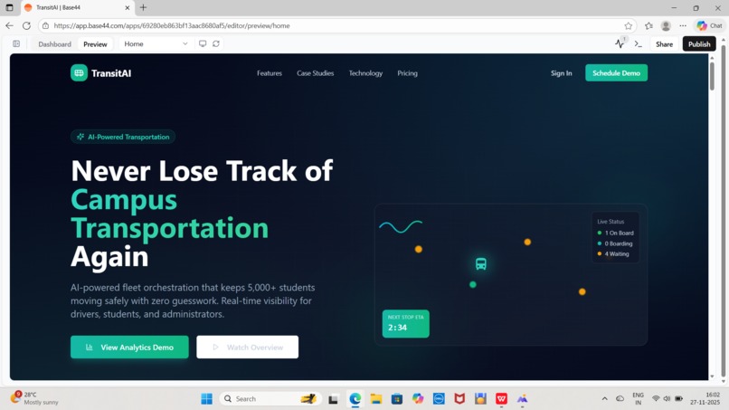 TRANSIT (SMART BUS ) | Devpost