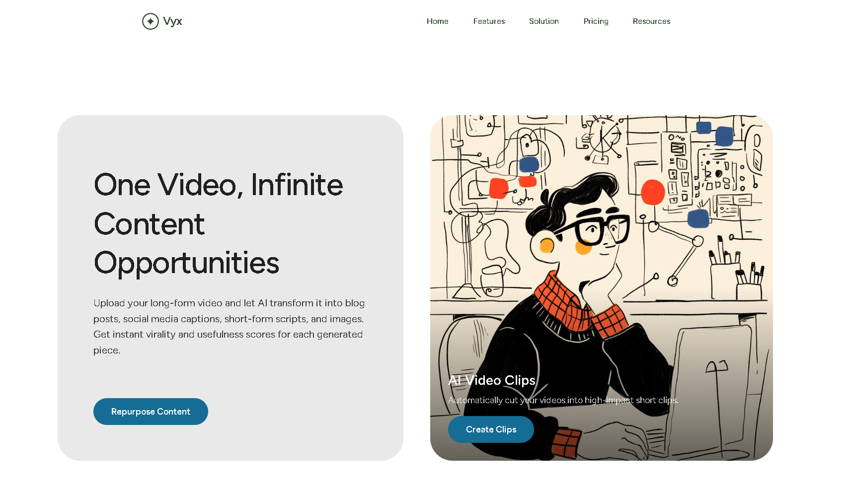 Vyx— AI-Powered Universal Content Repurposing Engine | Devpost