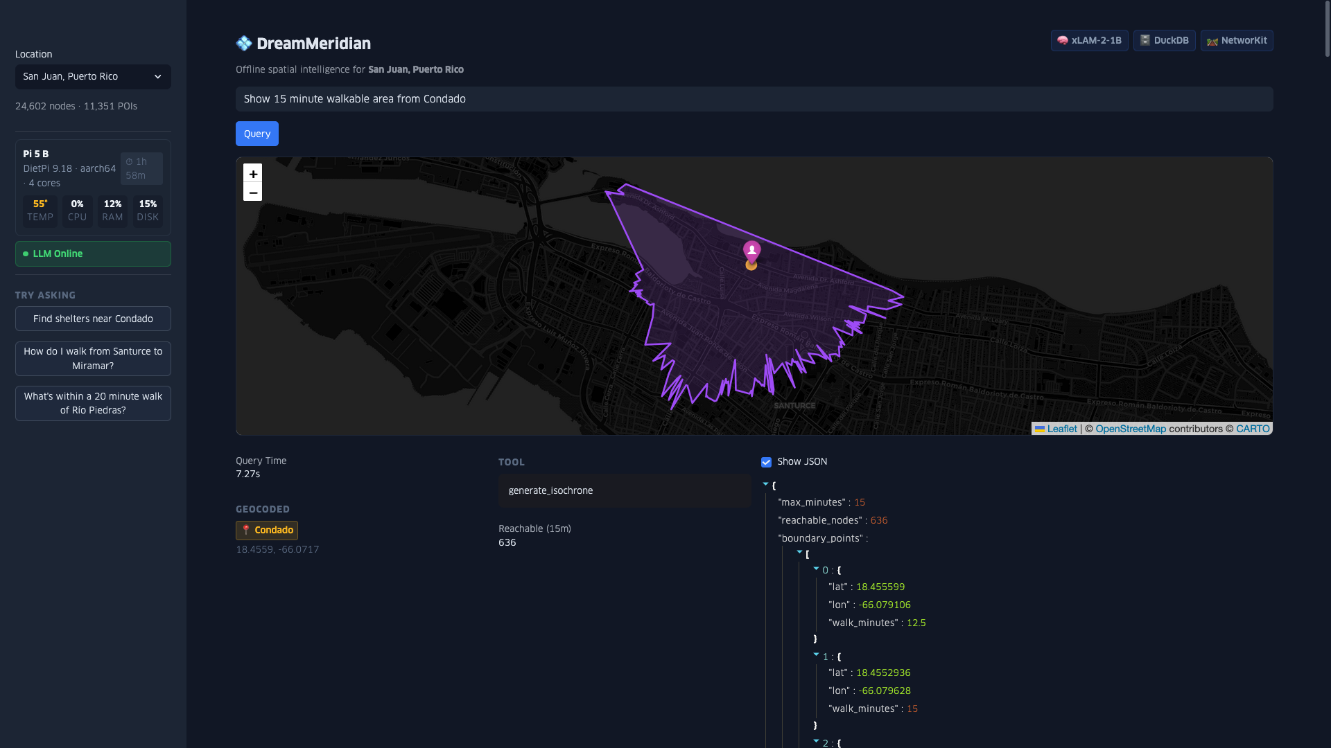 DreamMeridian: GeoAI on Pi | Devpost