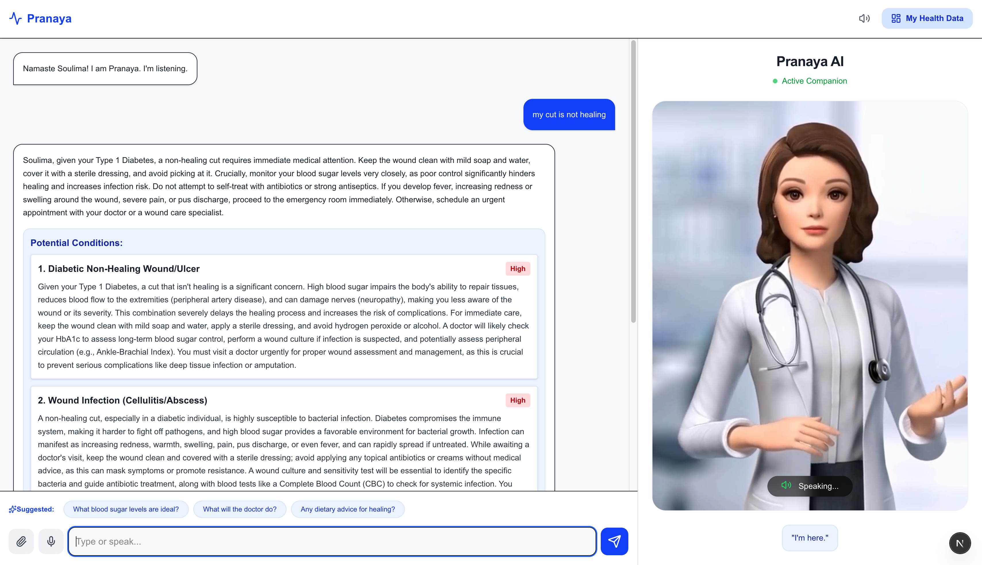 Pranaya- AI Health Companion | Devpost