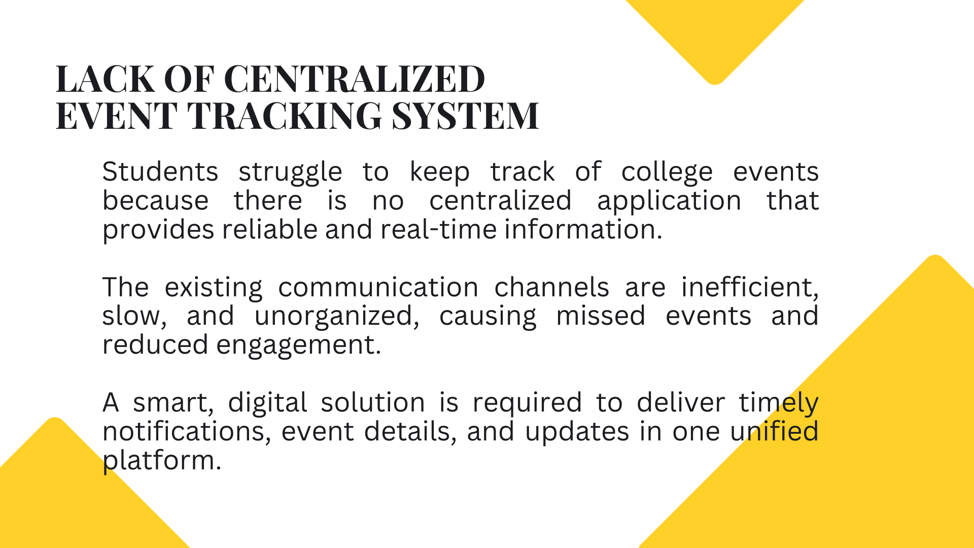 SMART CAMPUS EVENT MANAGEMENT | Devpost