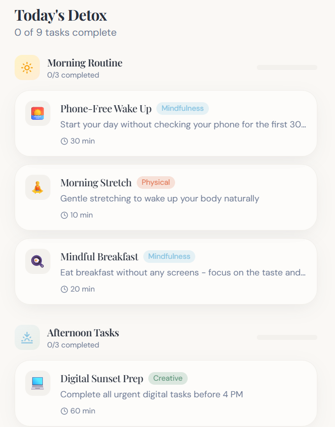 Dopamine Detox Coach | Devpost
