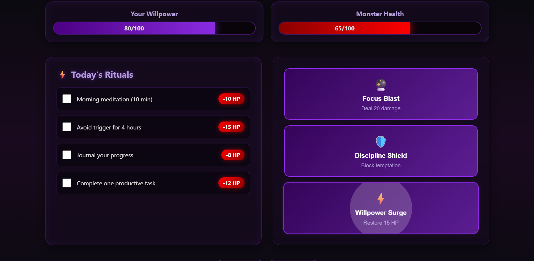 Habit Haunt: Escape Your Bad Habits Before They Consume You | Devpost
