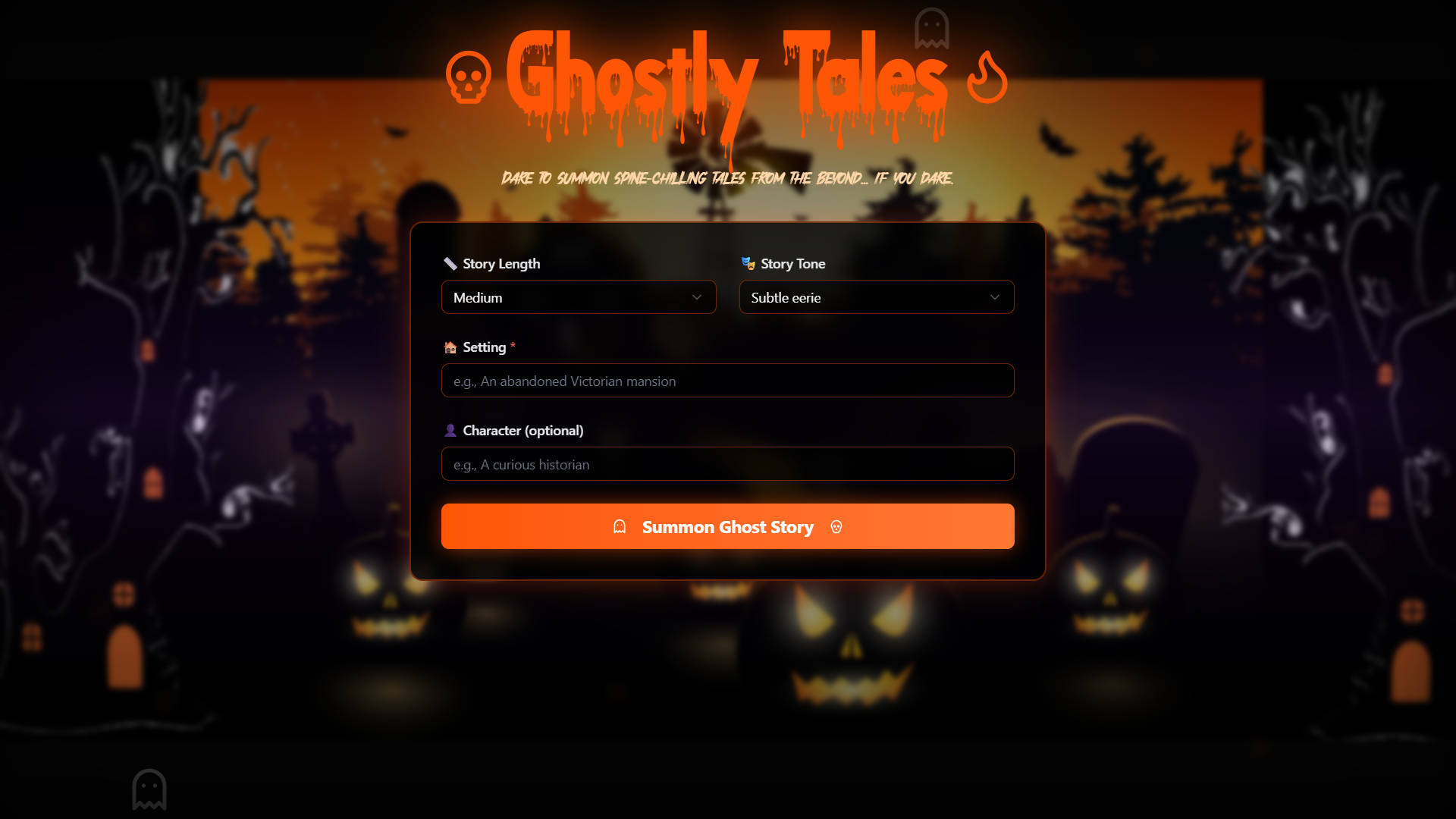 Ghostly Tales | Devpost