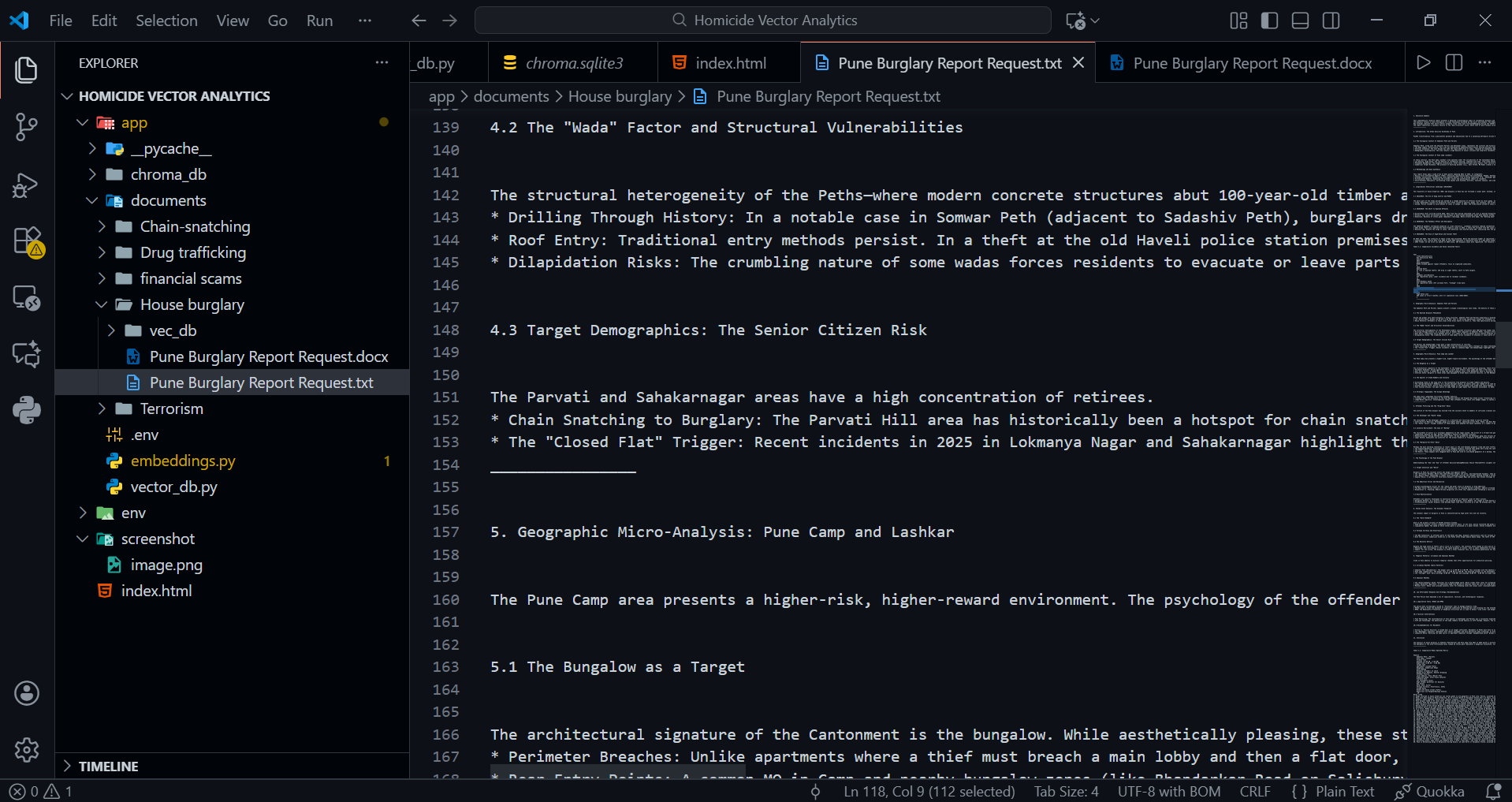 Homicide Crime Vector Analyzer | Devpost