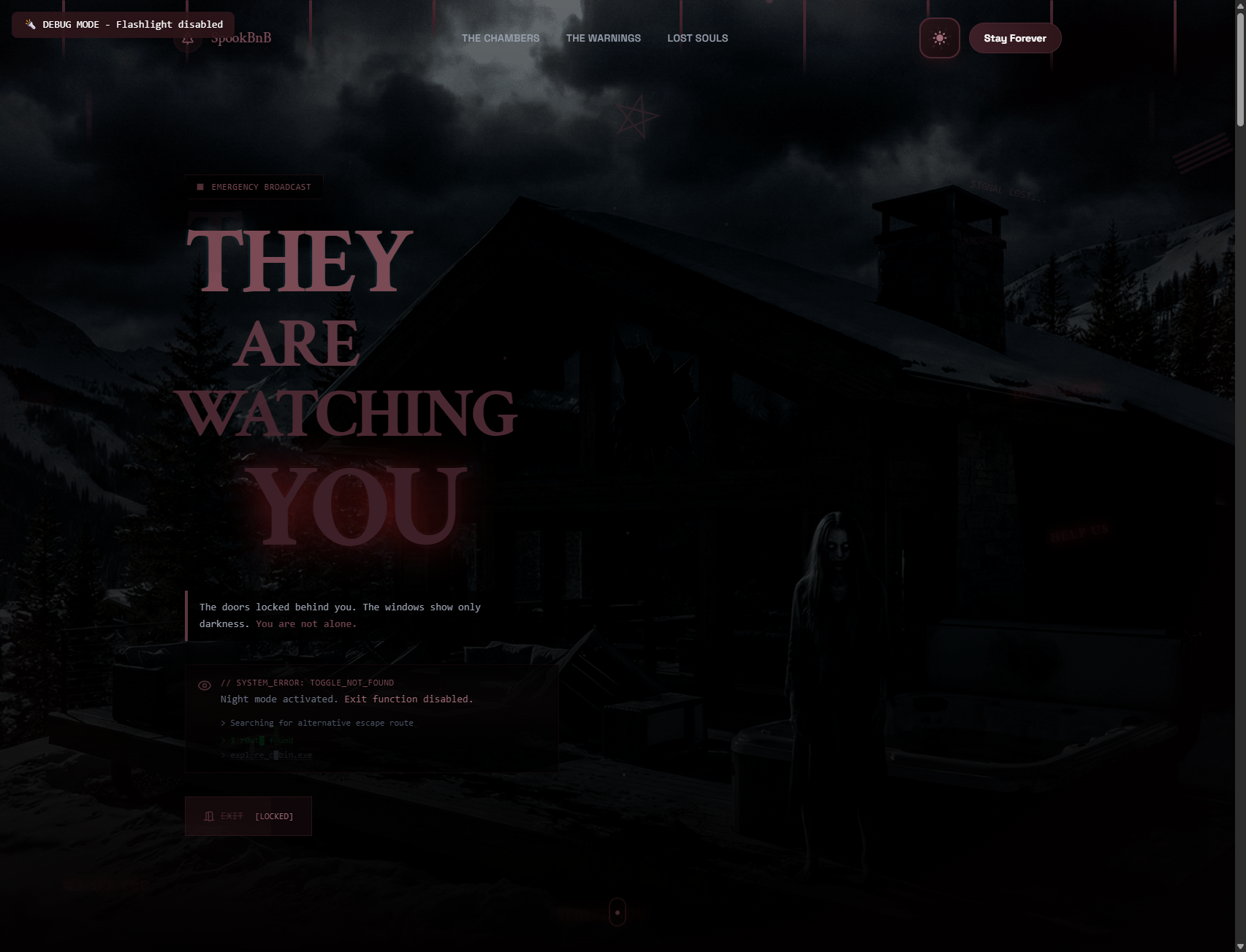 SpookBnB - When Dark Mode Gets Truly Dark | Devpost