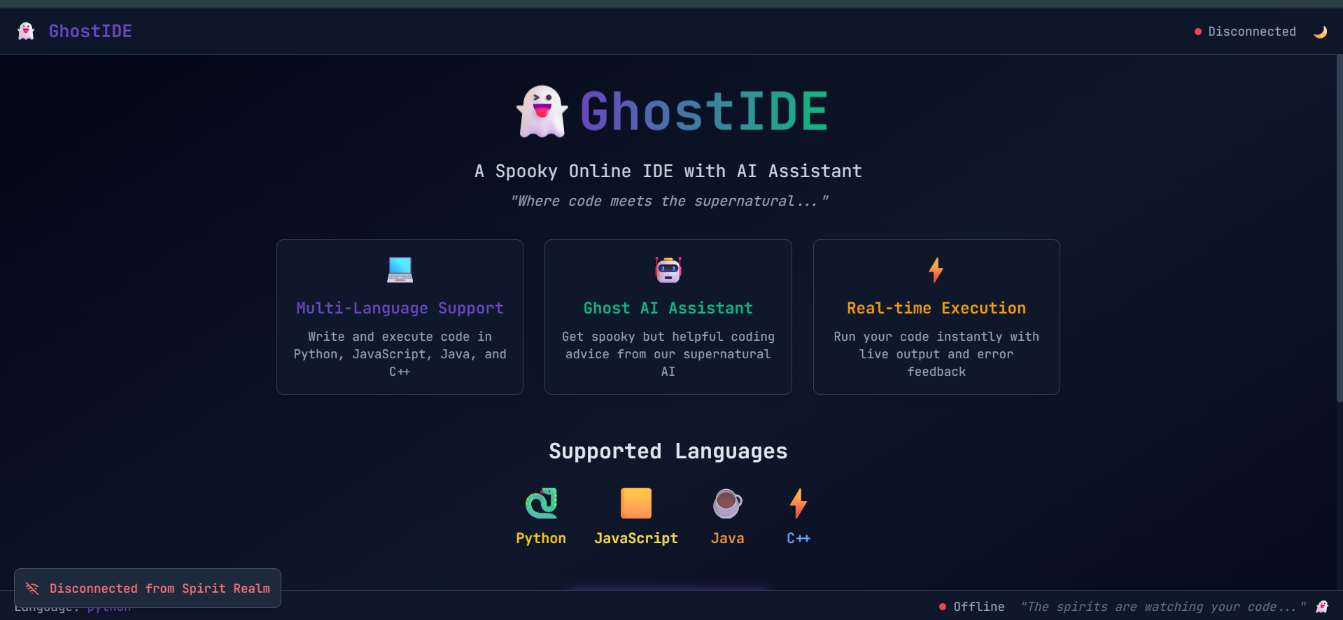 Ghost_IDE | Devpost