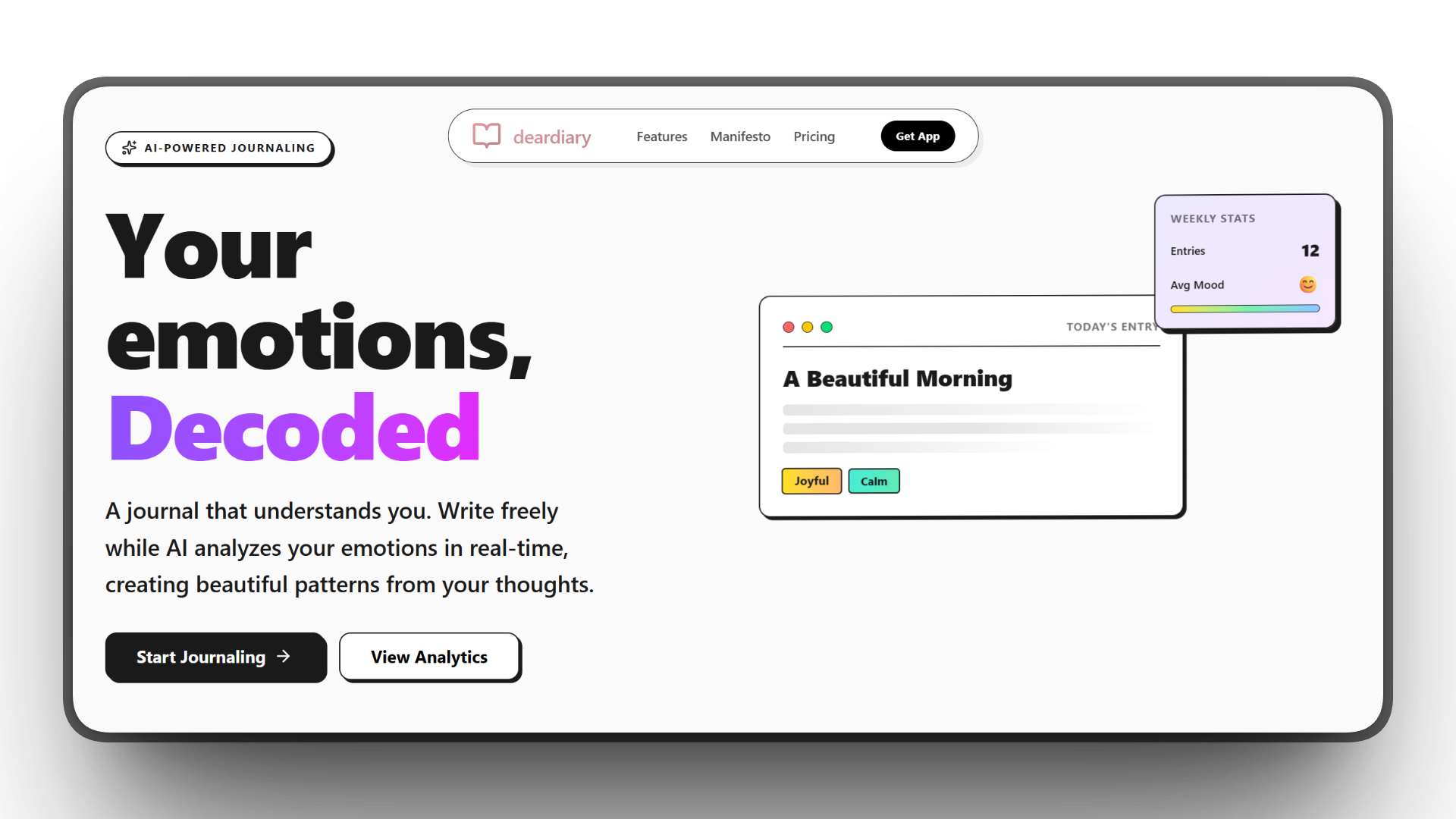 Dear Diary | Devpost