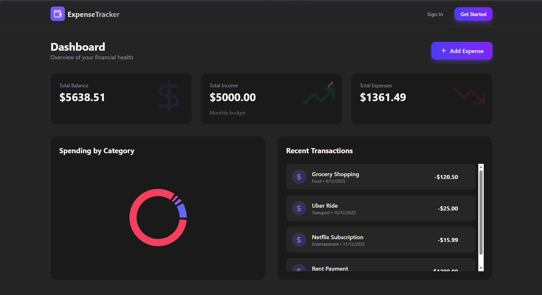 FinTrack | Devpost