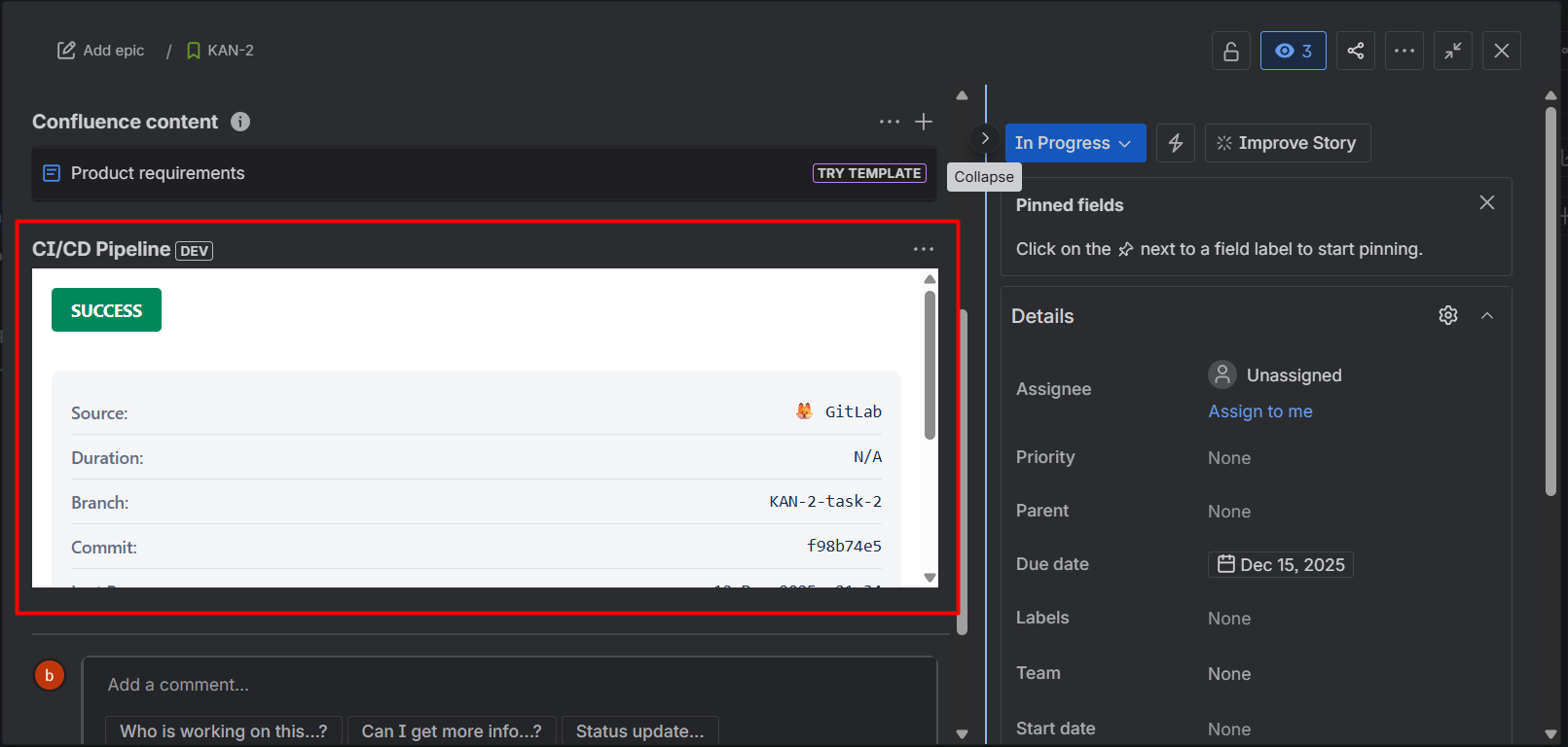 CI/CD Pipeline Dashboard for Jira | Devpost