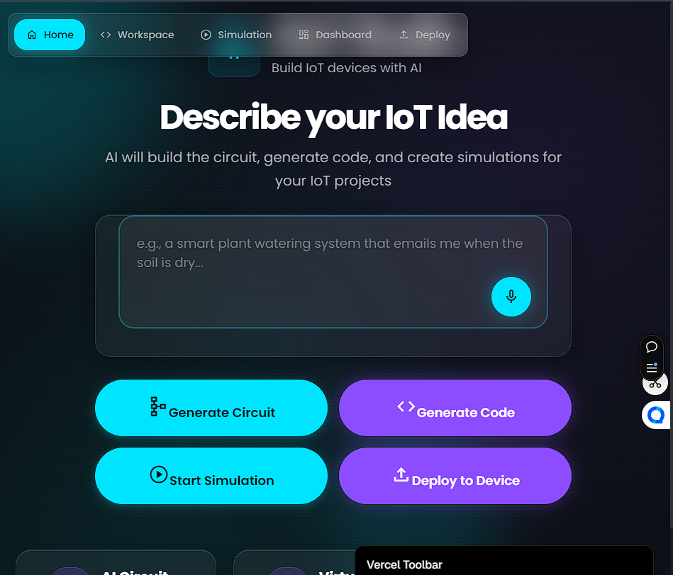 AI IOT studio | Devpost