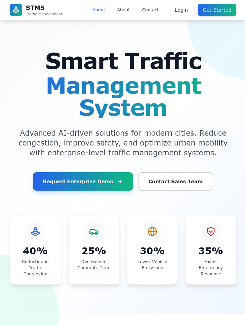 Smart Traffic Management System (STMS) | Devpost